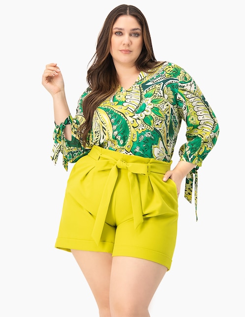 Blusa Ivonne Plus manga larga para mujer 1